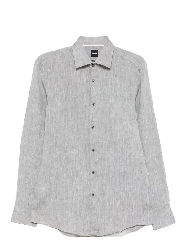 BOSS Linen Shirt - Green