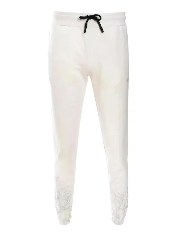PHOBIA Lightning-embroidered Track Pants - White