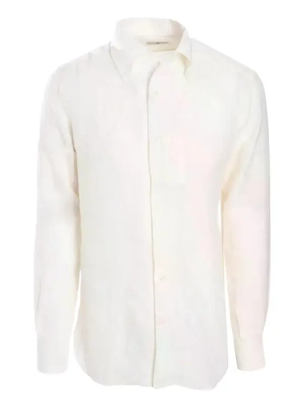 Luciano Barbera Linen Shirt - White