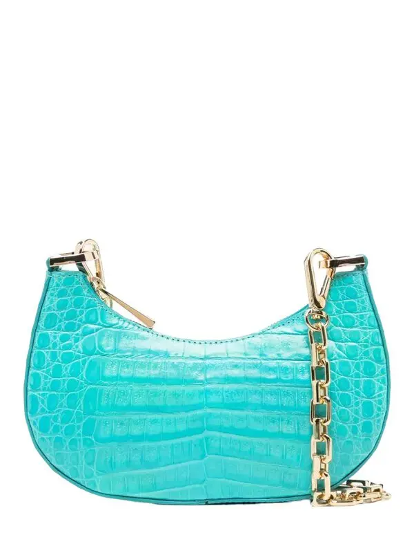 MARIA OLIVER Crocodile-embossed Crossbody Bag - Green
