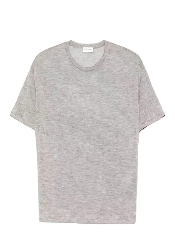 Saint Laurent Fine-knit T-shirt - Grey