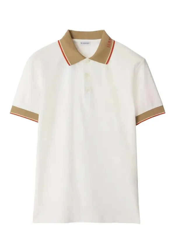 Burberry Cotton Polo Shirt - White