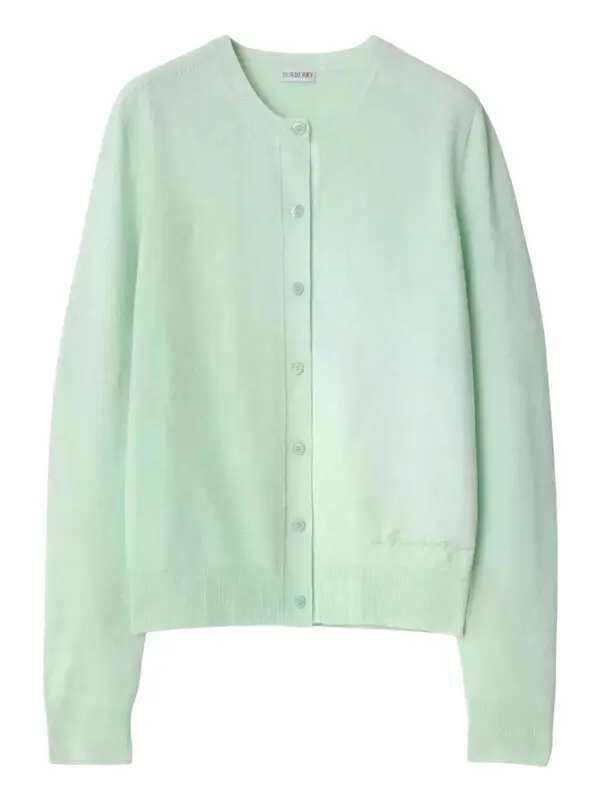 Burberry Button-up Cardigan - Green