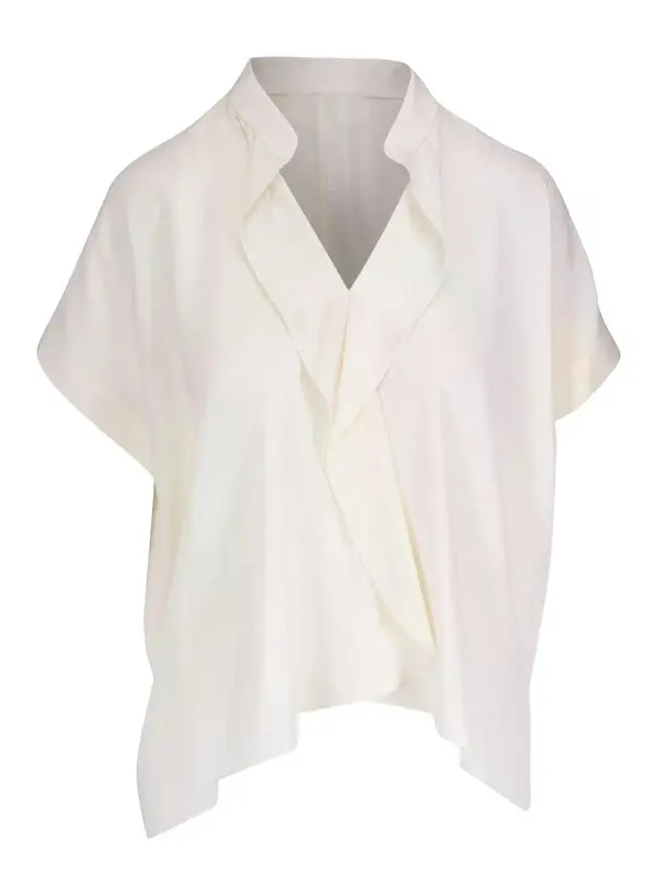 Zero + Maria Cornejo Fin Gaban Shirt - White