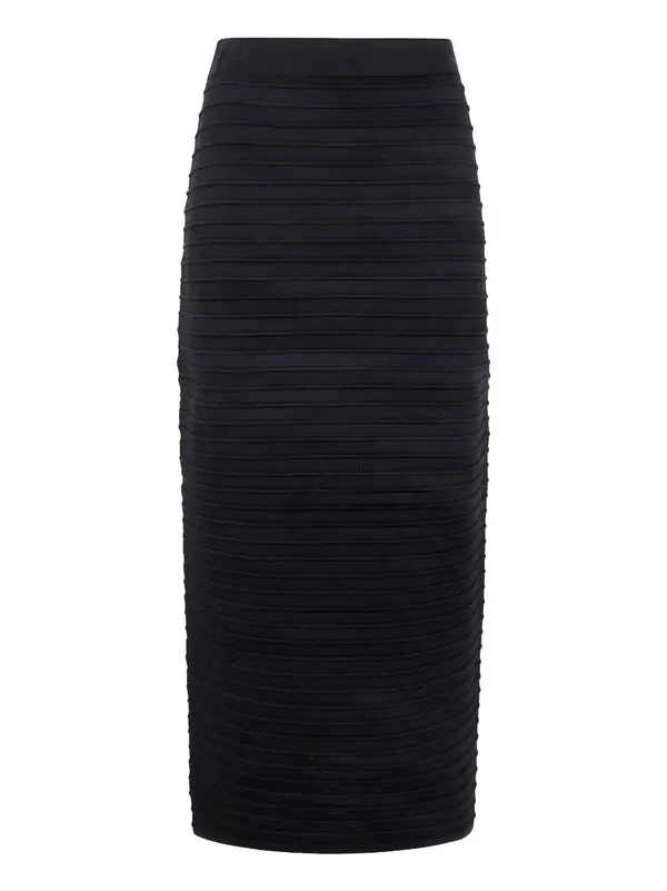 Liviana Conti Jersey Midi Skirt - Black