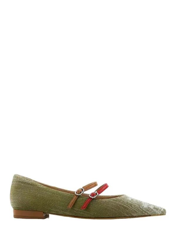 PAUL WARMER Astro Ballerina Shoes - Green