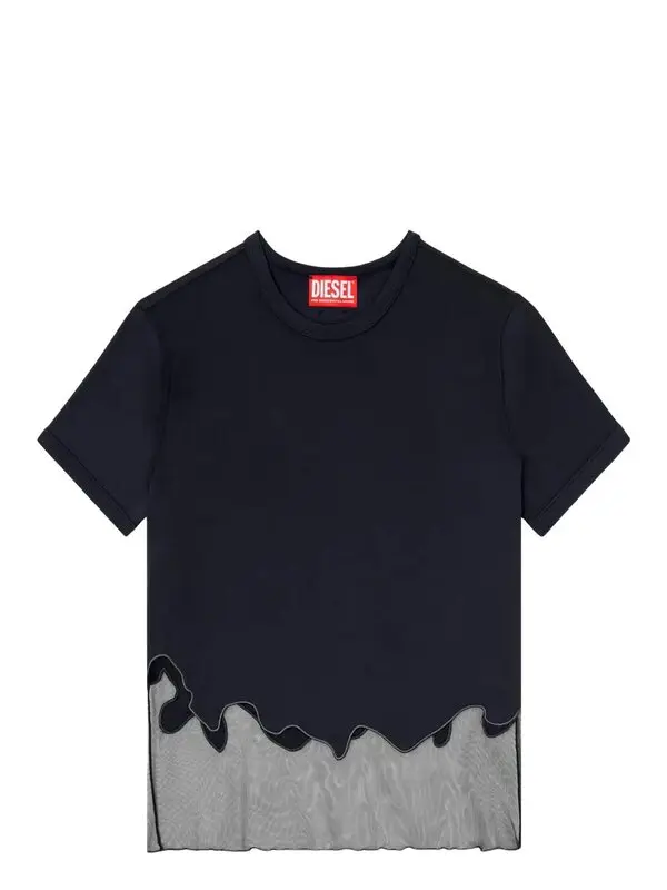 DIESEL T-inlay-r1 T-shirt - Black
