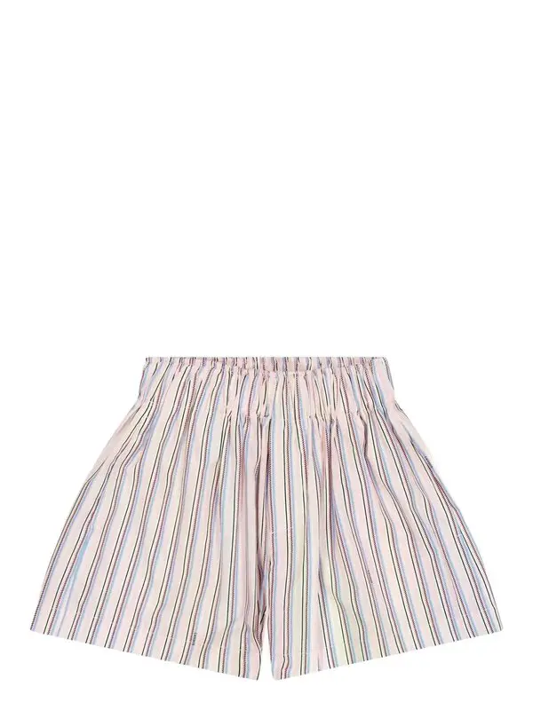 LANEUS Stripped Wide-leg Shorts - Pink