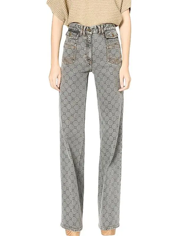 Gerard Darel Anna Printed Jeans - Charcoal