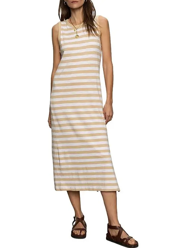 Sanctuary Contrast Trim Maxi Dress - Sandstone