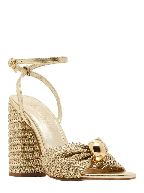 Steve Madden Cheyla Embellished Sandals - Gold