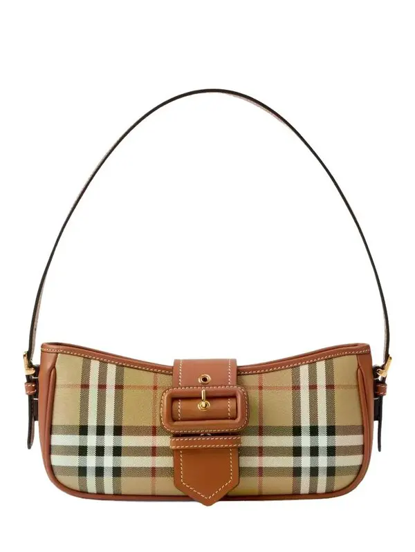 Burberry Check Shoulder Bag - Neutrals