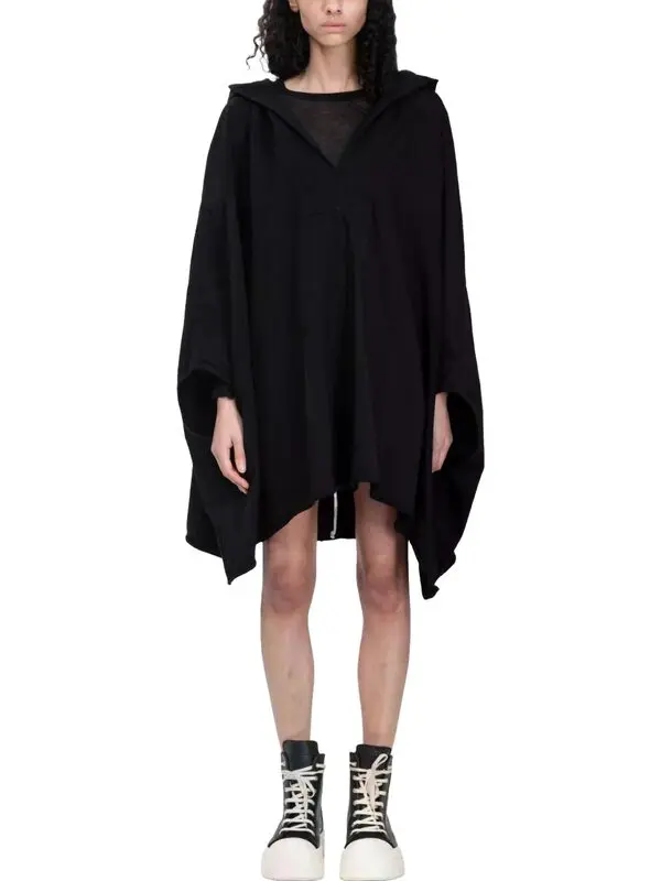 Rick Owens Cotton Hoodie - Black