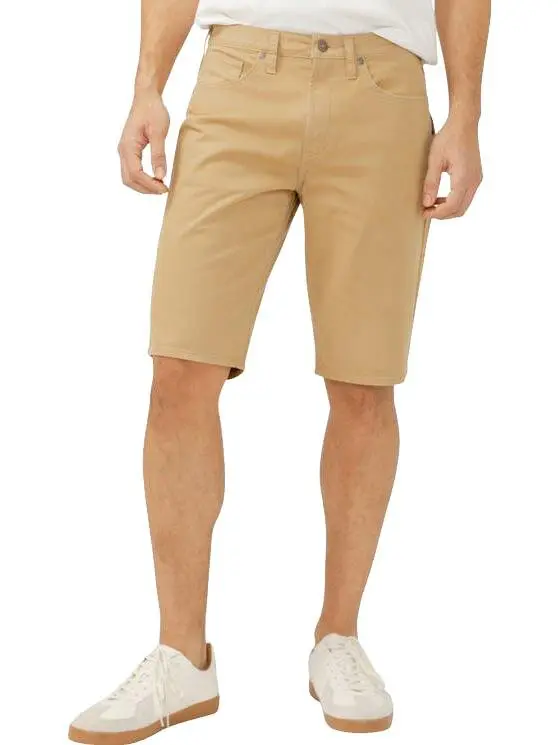 SILVER JEANS CO. Zac Relaxed Fit Denim Shorts - Tan