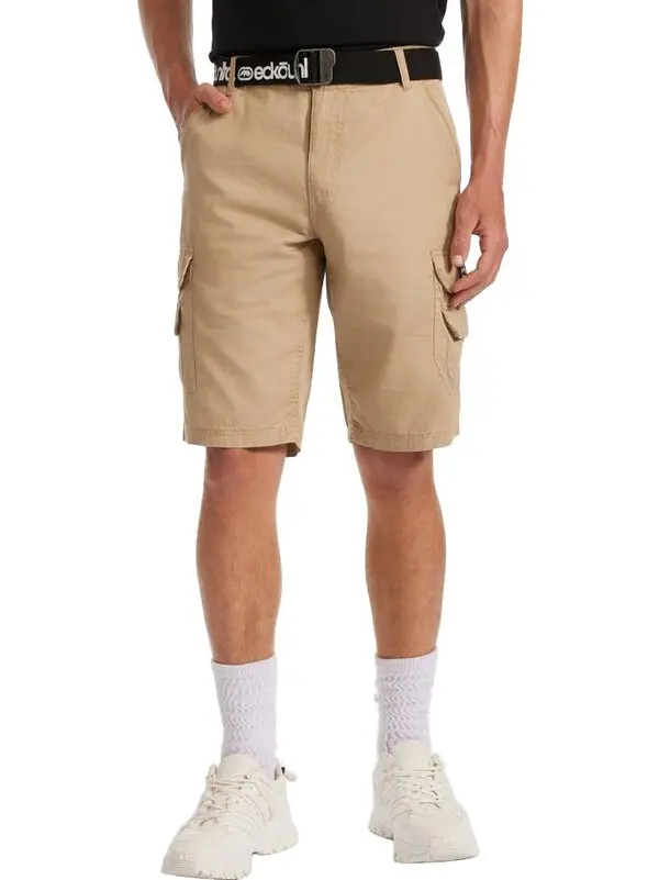 ECKO UNLTD. Belted Cargo Shorts - Khaki