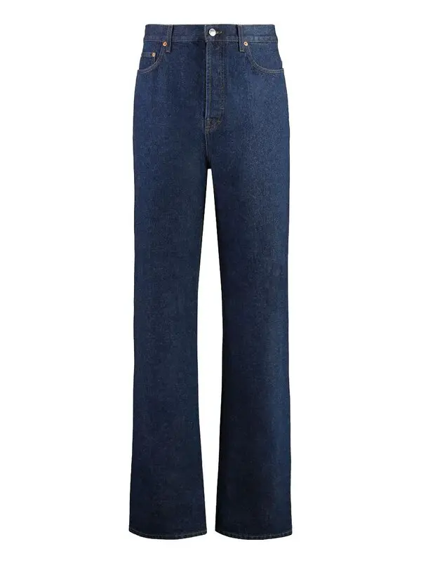 Gucci Wide-leg Jeans - Navy