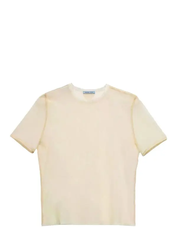 Prada Cotton T-shirt - Neutrals