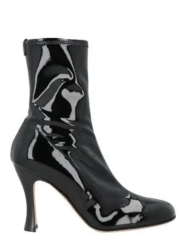 SERGIO ROSSI Ankle Boots In Coated Fabric - Black