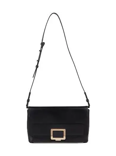 ROGER VIVIER Cross-body Bag With Appliqués - Black