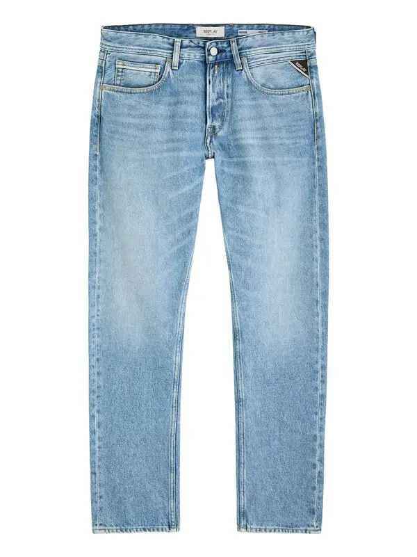 REPLAY Grover Straight-leg Jeans - Light Blue