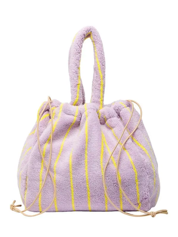 BONGUSTA Naram Small Striped Terry Bag - Lilac