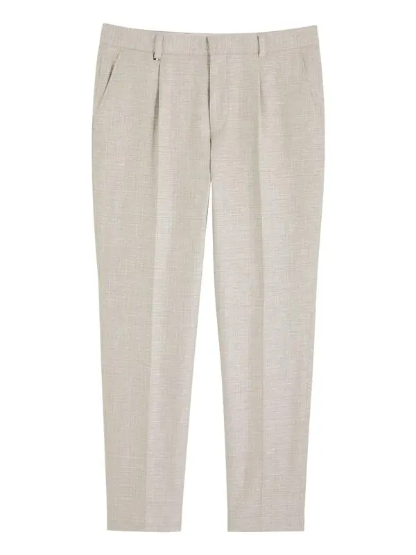 BOSS Tapered-leg Trousers - Beige