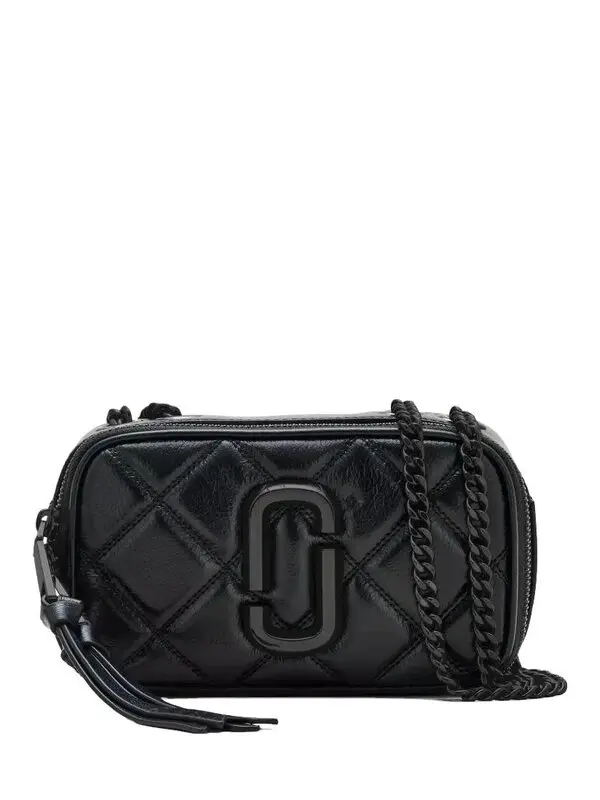 Marc Jacobs The Quilted Leather Chain Snapshot Bag - Black