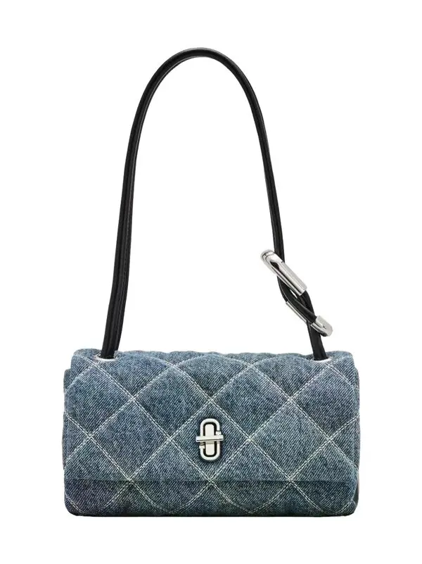 Marc Jacobs Quilted Denim Mini Dual Shoulder Bag - Blue