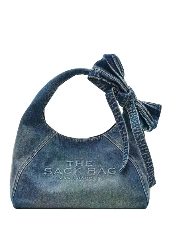 Marc Jacobs Bow Denim Sack Bag - Blue