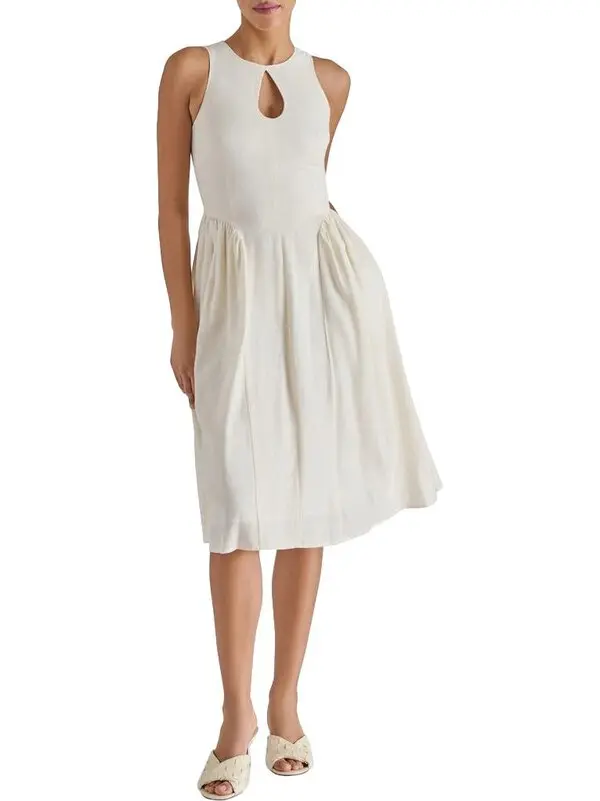 Steve Madden Everleigh Sleeveless Fit & Flare Dress - Natural