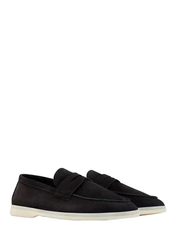 SCAROSSO Luciano Loafers - Black Edit - Suede