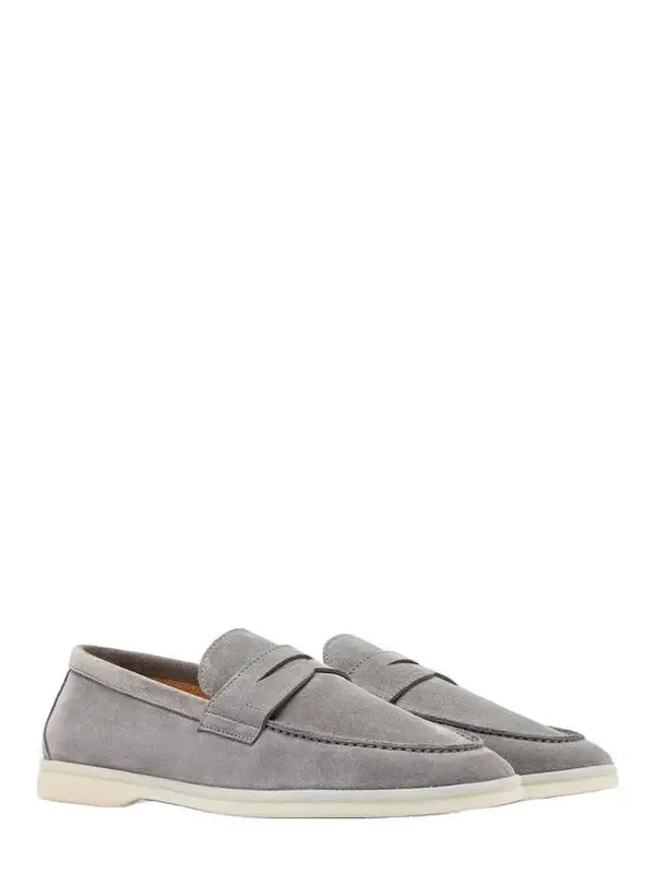 SCAROSSO Luciano Loafers - Grey - Suede