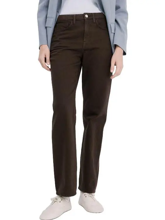 Mango Matilda Mid-rise Straight-leg Jeans - Chocolate