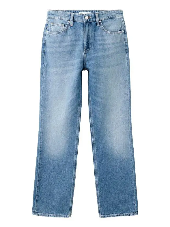 Mango Matilda Mid-rise Straight-leg Jeans - Light Medium Blue
