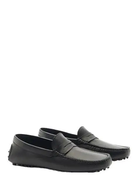 SCAROSSO Michael Driving Shoes - Black - Calf