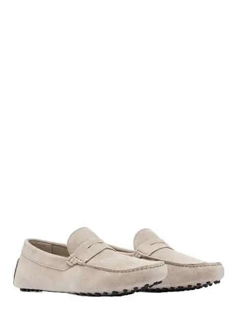 SCAROSSO Michael Driving Shoes - Sand - Suede