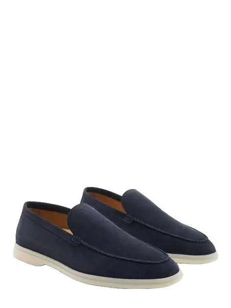 SCAROSSO Ludovico Loafers - Blue - Suede