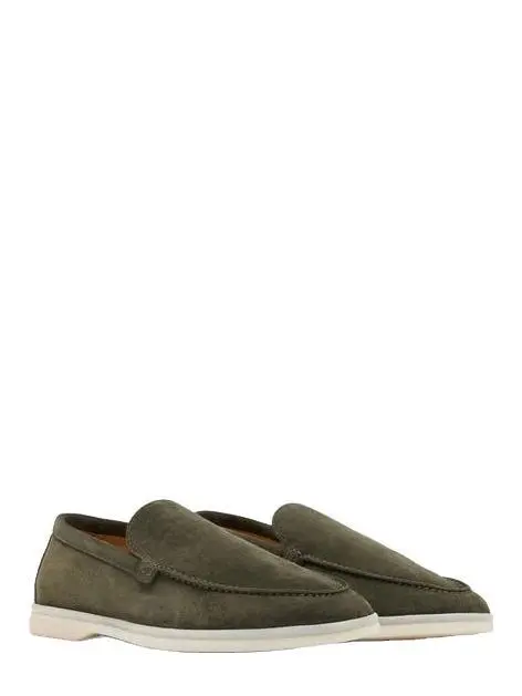 SCAROSSO Ludovico Loafers - Olive - Suede