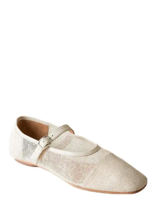 HUMA BLANCO Penny Mary Jane Flat - Natural Jute