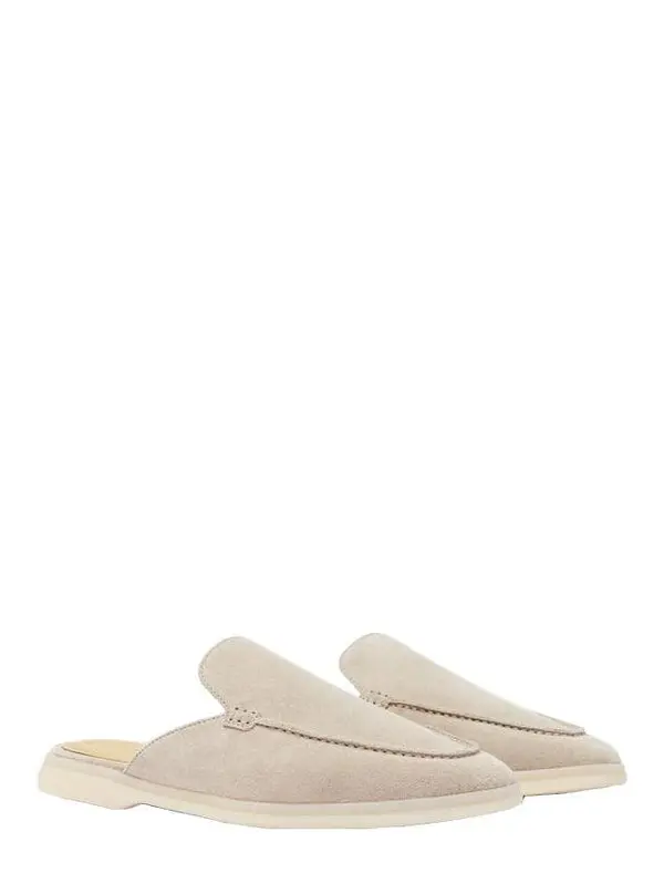 SCAROSSO Lucrezio Suede Mules - Sand - Suede