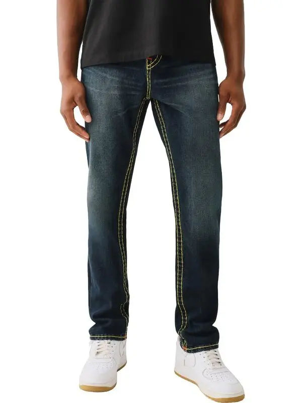True Religion Rocco Super T Relaxed Skinny Jeans - Jackknife Dark Wash