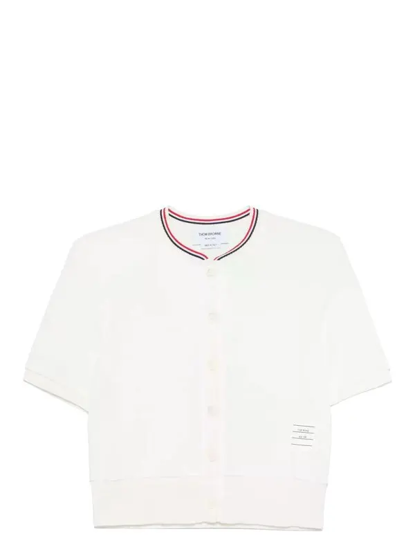 Thom Browne Cotton Cardigan - White