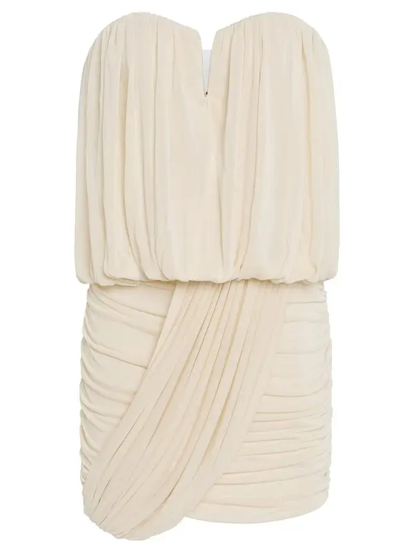 Isabel Marant Adelita Draped Knit-jersey Mini Dress - Ivory