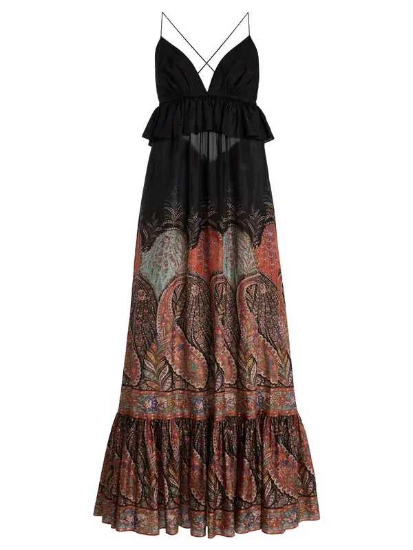 Zimmermann Rhiannon Ruffled Maxi Dress - Multi