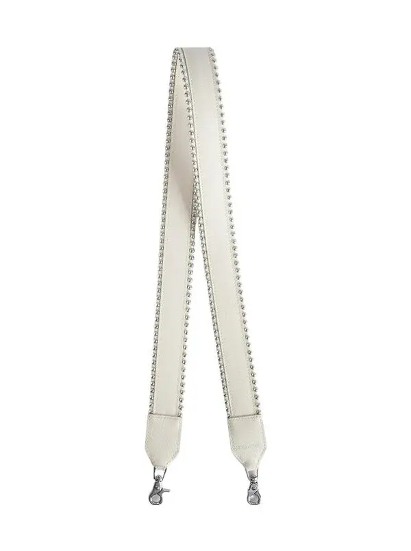 Zadig&Voltaire Studs Piping Shoulder Strap - Natural