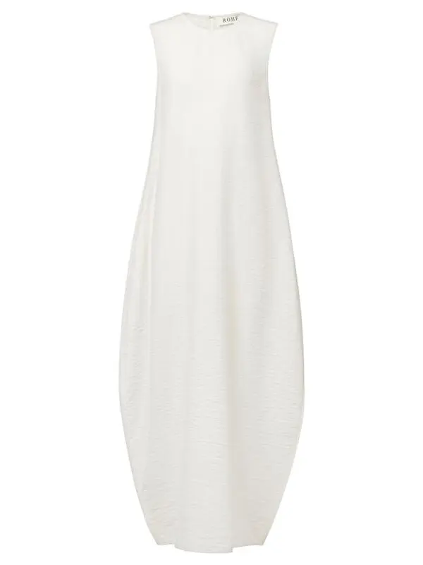 RÓHE Silk-blend Maxi Dress - White