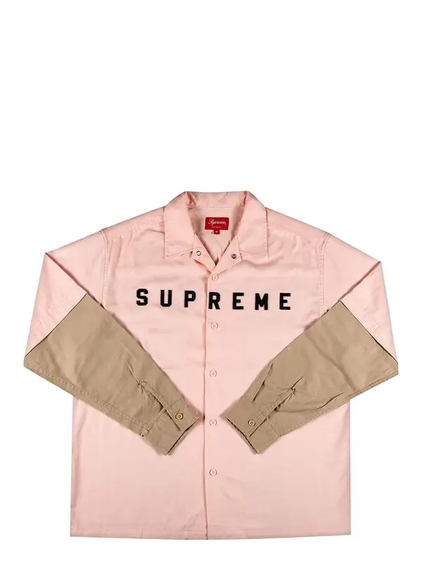 Supreme 2-tone Work Shirt - Pink