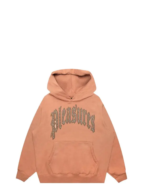 PLEASURES Twitch Studded Hoodie - Pink