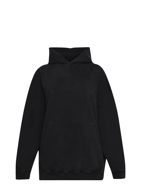 Balenciaga Hooded Sweatshirt - Black