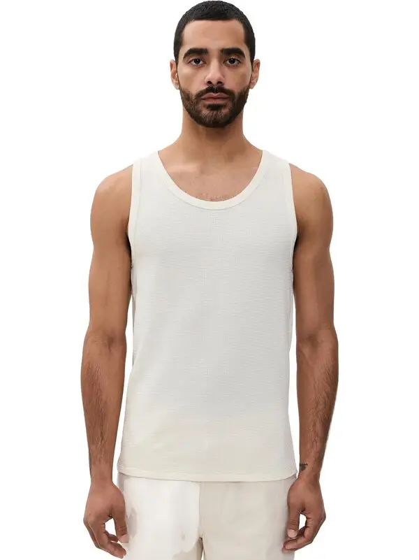 KNICKERBOCKER Box Knit Tank - Milk